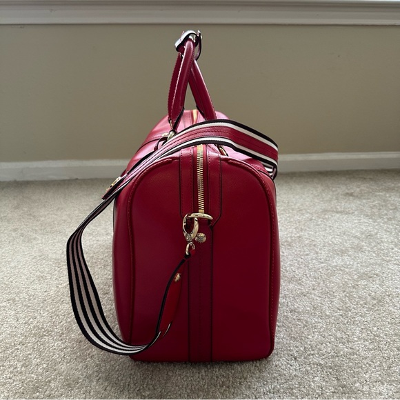 henri bendel | Bags | Henri Bendel West 57th Red Weekender Duffle ...